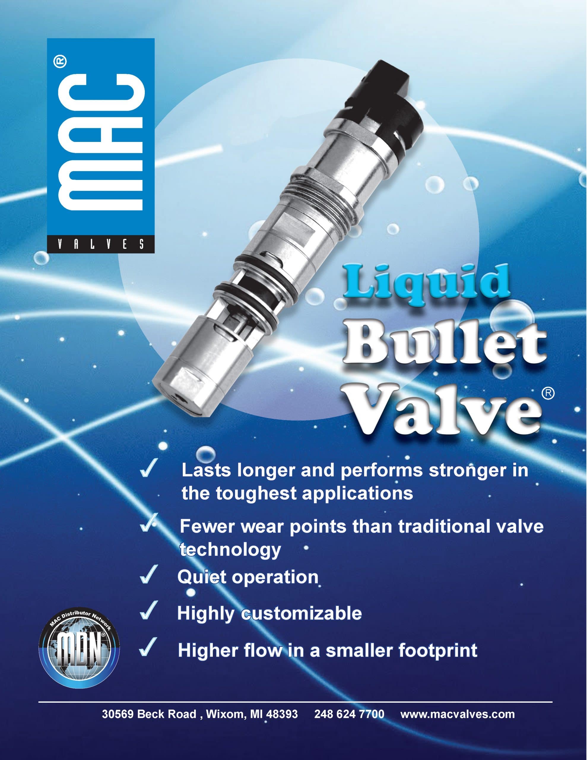 MAC Liquid Valve - Precies doseren en vullen van vloeistoffen